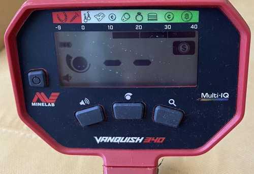 Металлоискатель minelab vanquish 340