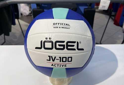 Мяч волейбольный Jögel JV-100, синий/мятный