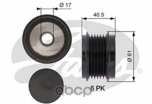 Шкив генератора 7789-10080 OAP7103 Gates