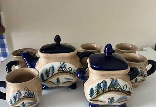 Керамический чайный набор 8 предметов
