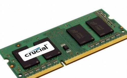 Новая ноутбучная память sodimm Crucial ддр3 8гб