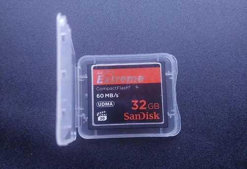 Карта памяти SanDisk Compact Flash 32гб