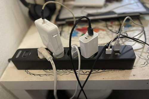 Удлиннитель 4 розетки + 4 usb