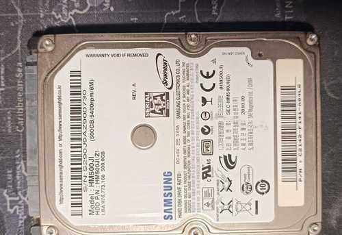 Жесткий диск samsung, HDD, модель: HM500JI