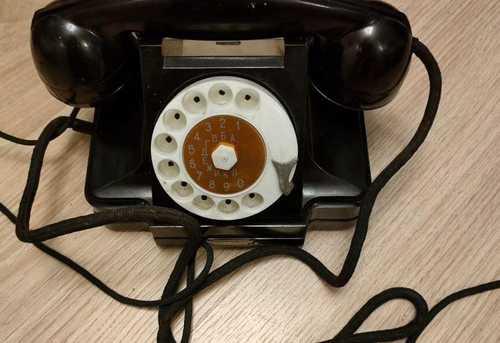 Старинный карбоновый телефон СССР 1963г