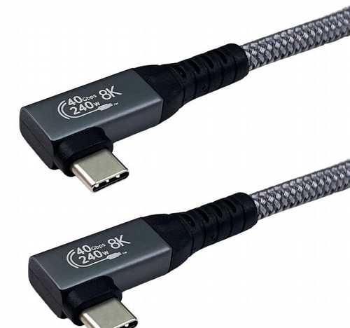 Кабель Tubon USB4 Type-C L - Type-C L 1.5м