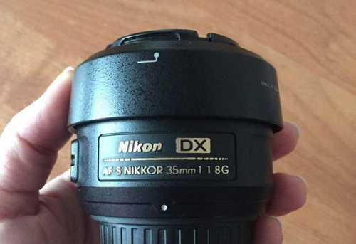 Объектив nikon DX 35 mm 1.8 G