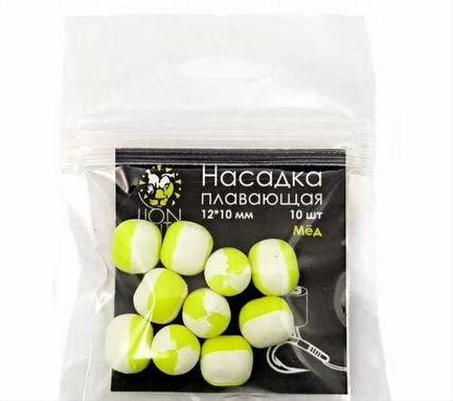 Насадка плавающая двухцветная lion baits Мед 12х10