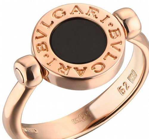 Кольцо Bvlgari - rose gold flip mother-of-pearl and onyx 347762