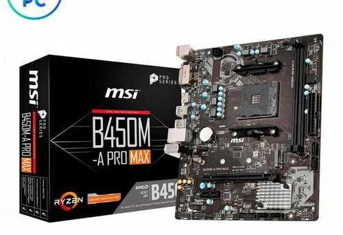 Материнская плата AM4 MSI B450M-A PRO MAX