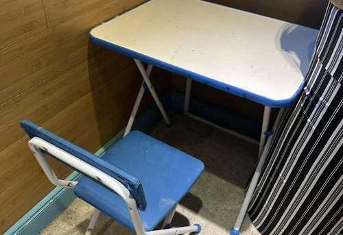 Детские стол и стул складные