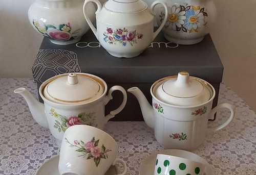 Чайники,чайные пары,вазы,сахарницы СССР