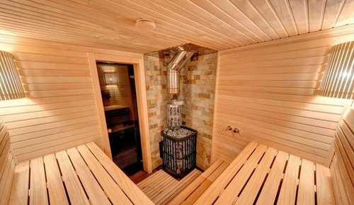 Модульная баня с дровяной печью под ключ
