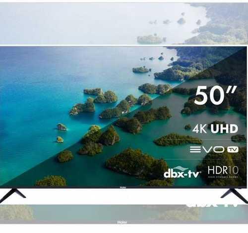 Телевизор haier SMART TV S2, 4K Ultra HD, черный, Android TV