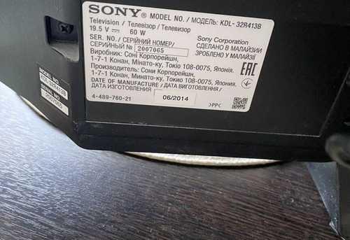 Телевизор Sony kdl 32r433b 413b
