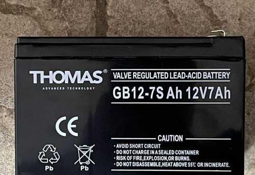 Аккумулятор для ибп 12v 7Ah Thomas F1/T1