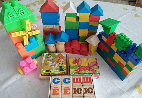 Развивающие деревянные игрушки и лего