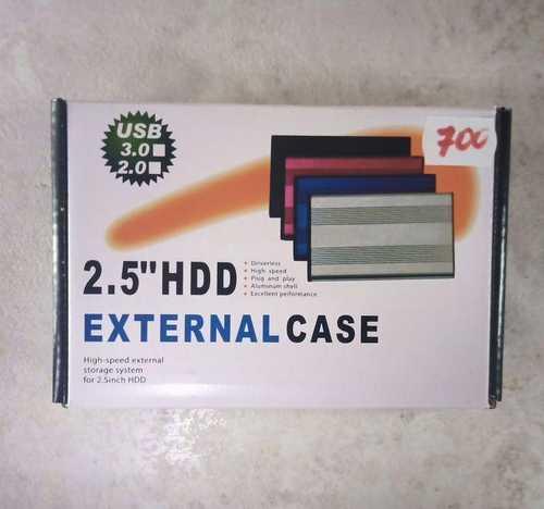 Кейс для HDD/SSD 2.5" USB 2.0 external case