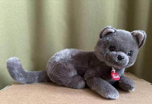 Мягкая игрушка кот серый Trudi