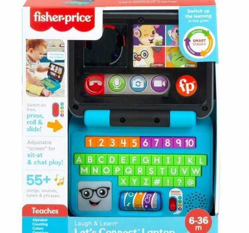 Новая Fisher Price Смейся и учись Ноутбук для малы