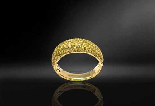 Золотое кольцо с бриллиантами 1.79 Ct