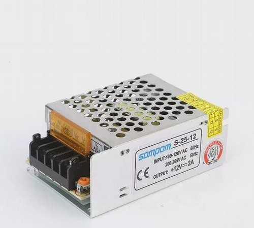 Блок питания 12V 2A 25W, источник питания S-25-12