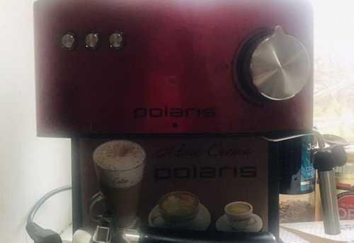Кофеварка рожковая polaris б/у