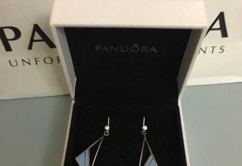 Серьги Pandora с подвесками