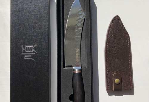 Кухонный нож (топорик/тесак) из дамасской стали