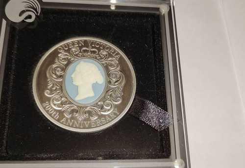 Монета queen victoria Cameo 200 Юбилей 2 Oz Монета