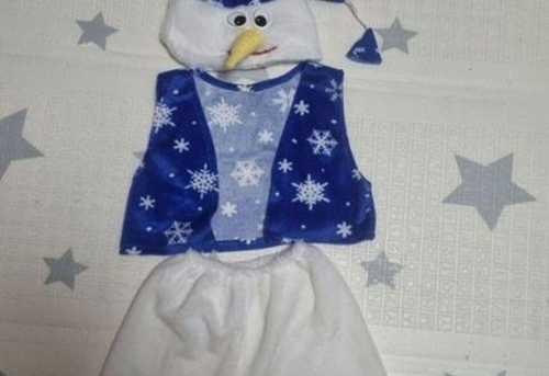 Новогодний костюм снеговик для мальчика 110-116