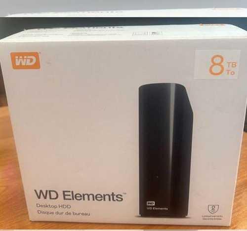 Внешний жесткий диск 8Tb WD Elements