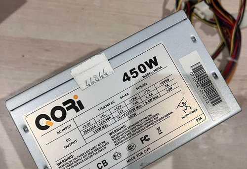 Блок питания для компьютера ATX Cori 450W