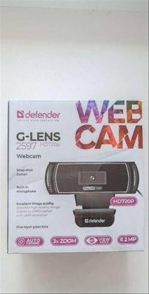 Веб-камера новая Defender HD720р