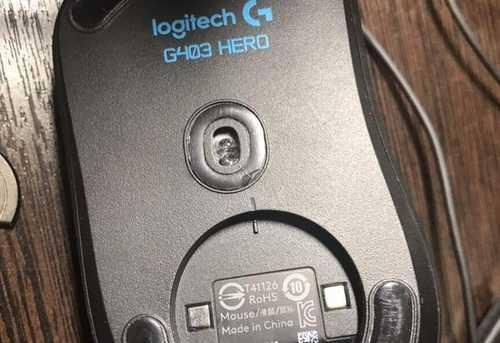 Мышь проводная Logitech Gaming Mouse G403 hero