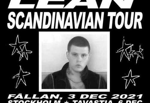 Постер-плакат Yung Lean - Scandinavian tour A4