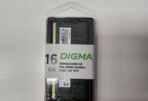 Оперативная память Digma DDR4 16гб 3200мгц