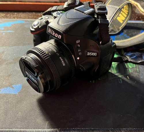 Зеркальный фотоаппарат nikon d5100 + nikkor 50mm
