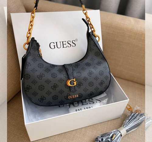 Новинка, сумка Guess в сером цвете