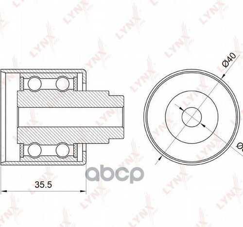 Ролик обводной ремня грм audi A3 1.9D-2.0D 00-12