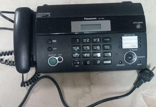 Телефон - факс panasonic kx-ft982+3 рулона бумаги