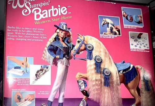 Кукла Barbie western stampin