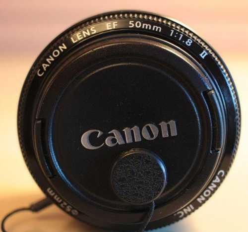 Объектив Canon EF 50mm 1.8 II как новый