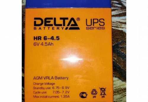 Аккумулятор акб для ибп delta UPS HR 6V 4.5Ah