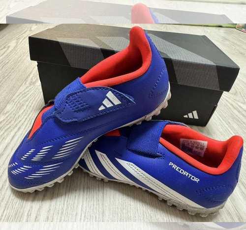 Бутсы детские Adidas Predator Club Vel, размер 30