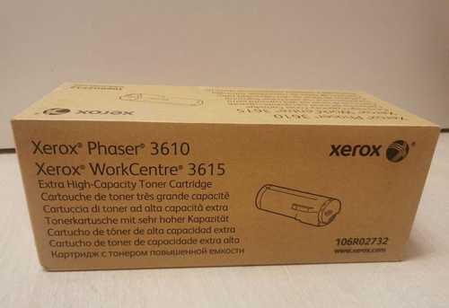 Xerox 106R02732 картридж лазерный чёрный новый