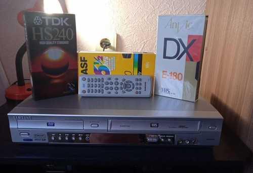 Видеомагнитофон DVD VHS Плеер Combo Samsung