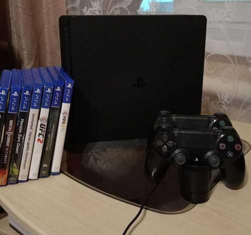 Sony playstation 4 slim 1tb с играми