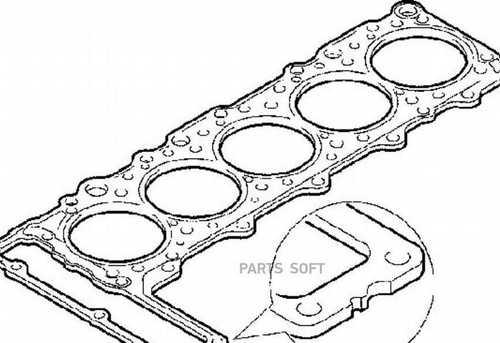 Elring 913864 913.864E прокладка ГБЦ на 5 цил. H1