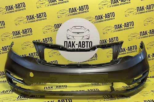 Передний бампер на Kia Rio 3 Серый SAE